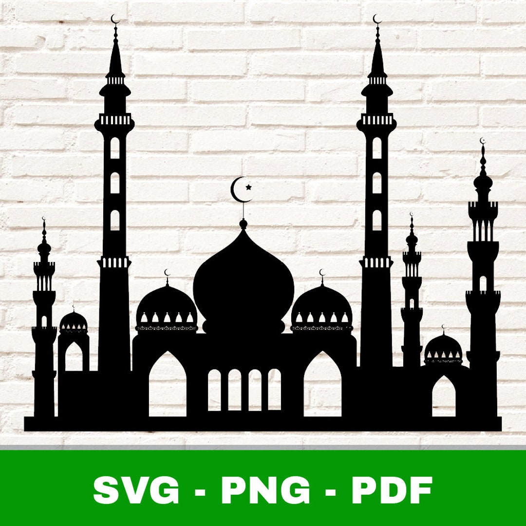 Mosque SVG, Mosque PNG, Mosque Clipart, Mosque Cut File, Islamic Png ...