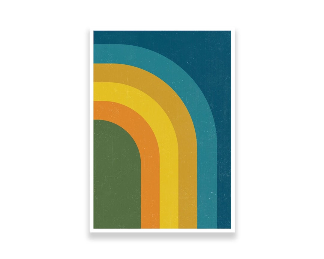 70s Design, Retro Color Palette Print, Vintage Wall Art, 70's Home ...