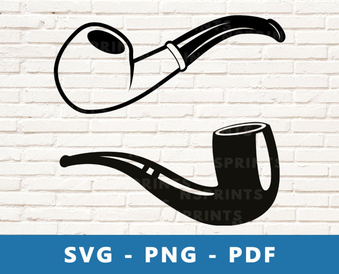 Tobacco Pipe SVG, Smoking Pipe PNG, Smoking Pipe Cut File, Tobacco Pipe ...