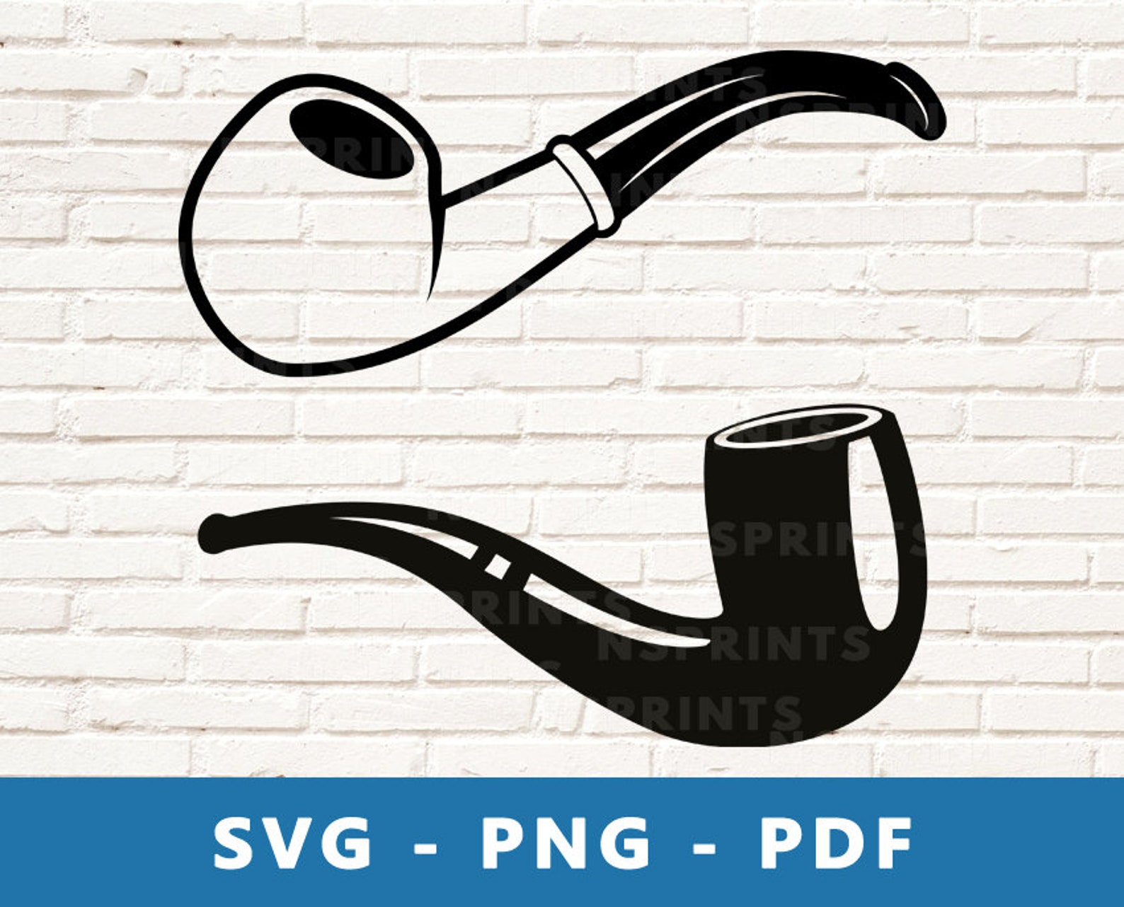 Tobacco Pipe SVG, Smoking Pipe PNG, Smoking Pipe Cut File, Tobacco Pipe ...