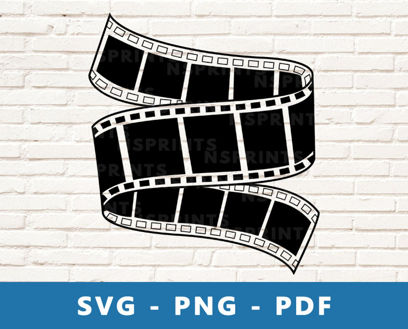 Film Strip SVG, Film Strip PNG, Vintage Film Clipart, Negative Film ...