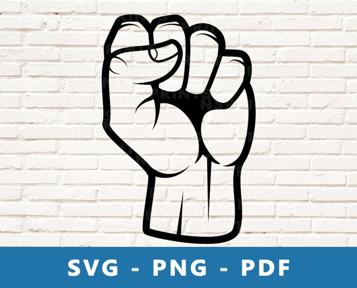 Clenched Fist SVG, Clenched Fist PNG, Clenched Fist Clipart, Clenched ...