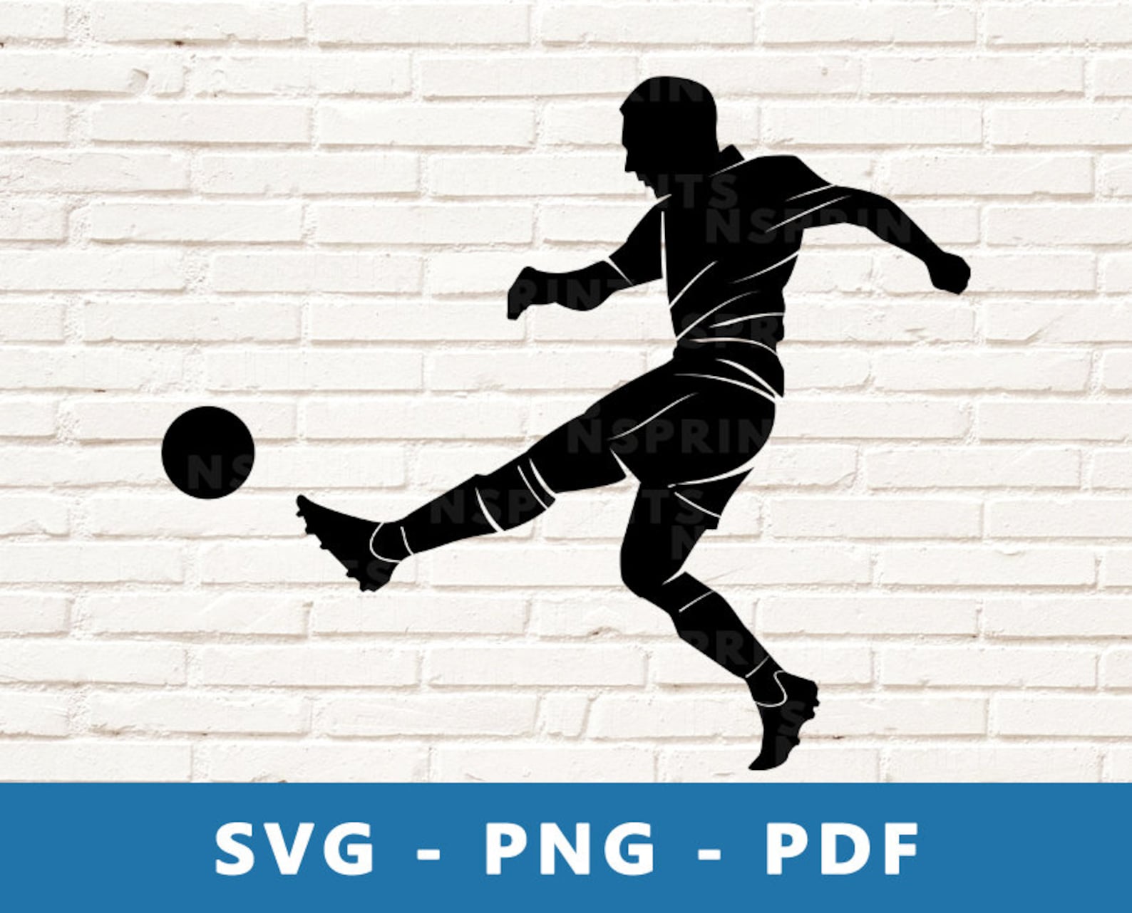 Soccer Player SVG Soccer Player PNG Soccer Cut File - Etsy