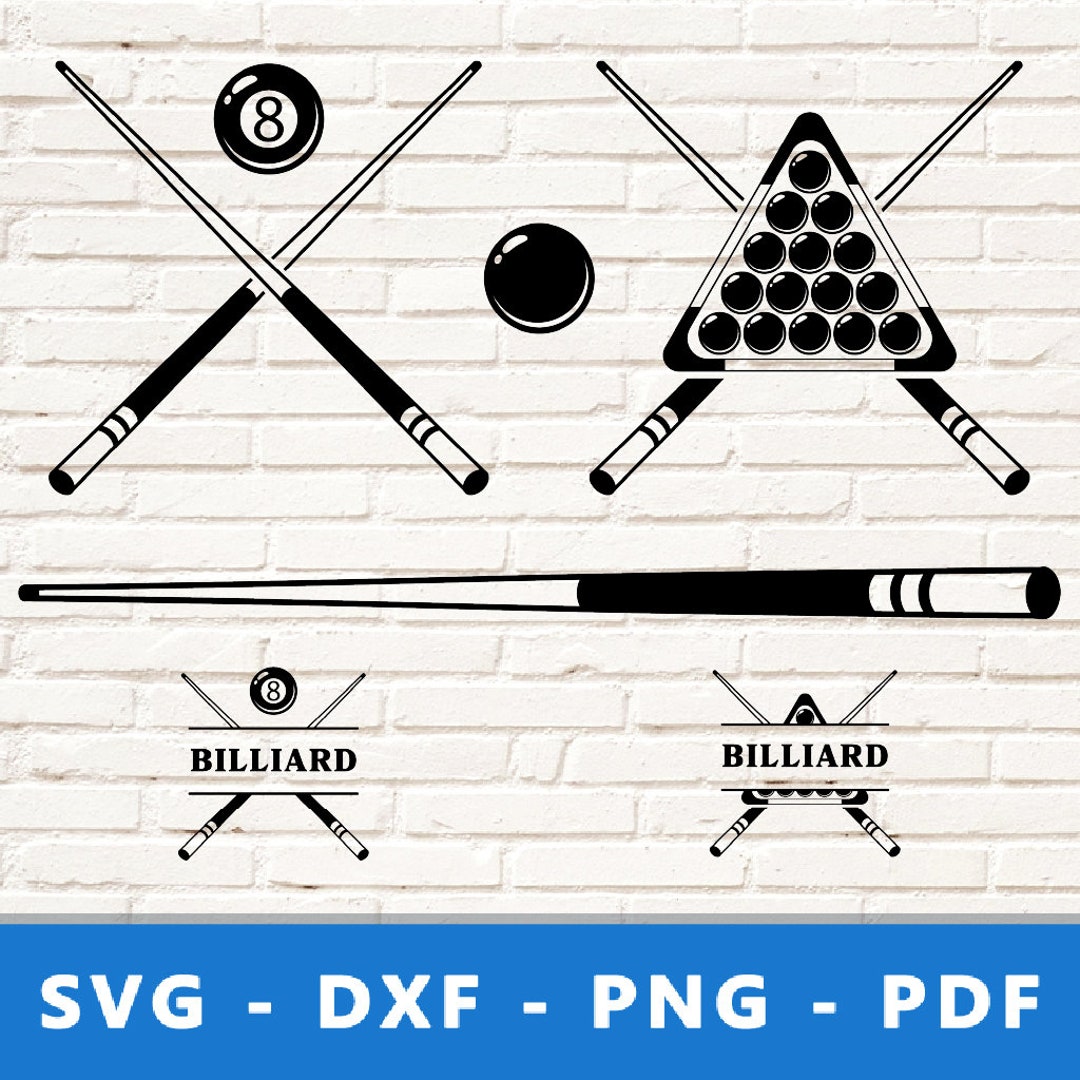Billiards SVG, Billiards Logo Svg, Billiard PNG, Snooker Clipart, Pool ...
