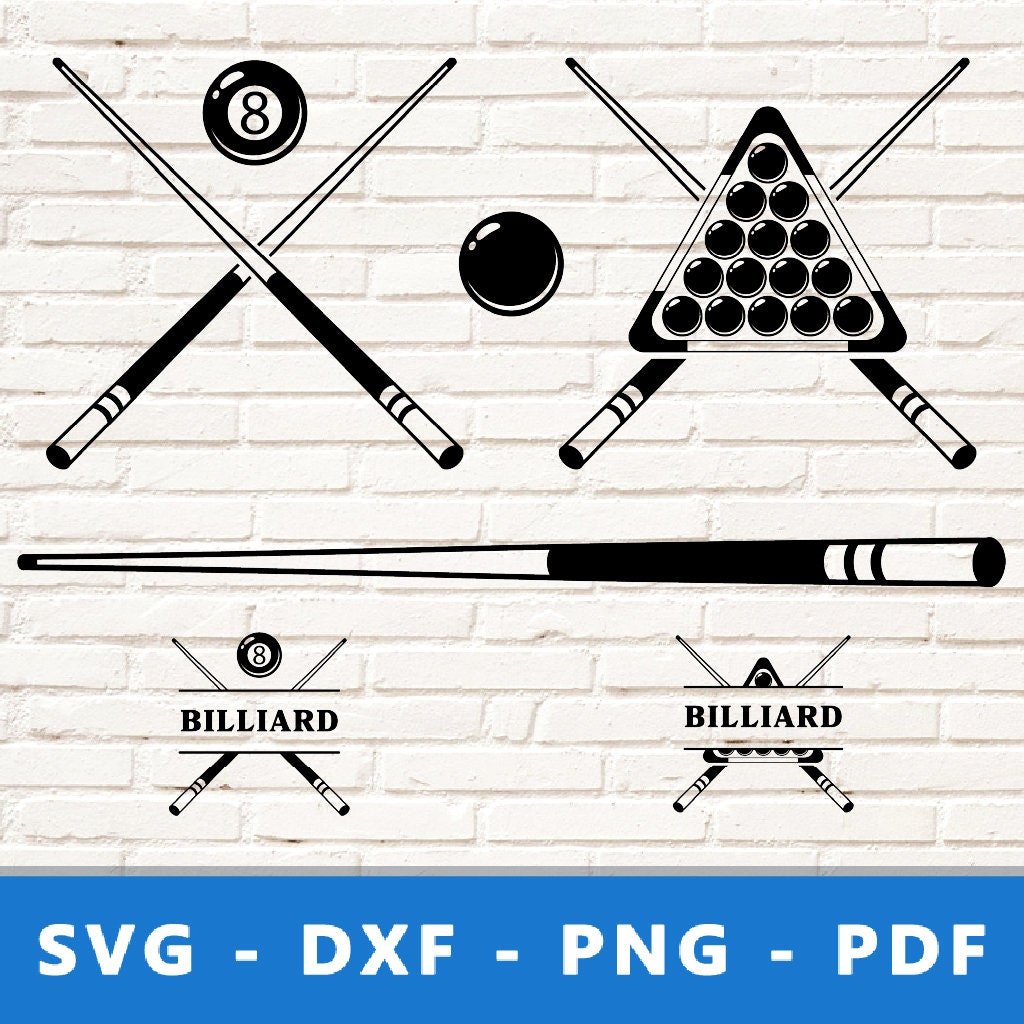 Billard SVG, Billard Logo svg, Billard PNG, Snooker Clipart, Pool Spiel ...