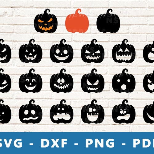 Jack O Lantern SVG Bundle Pumpkin SVG Halloween SVG Digital - Etsy
