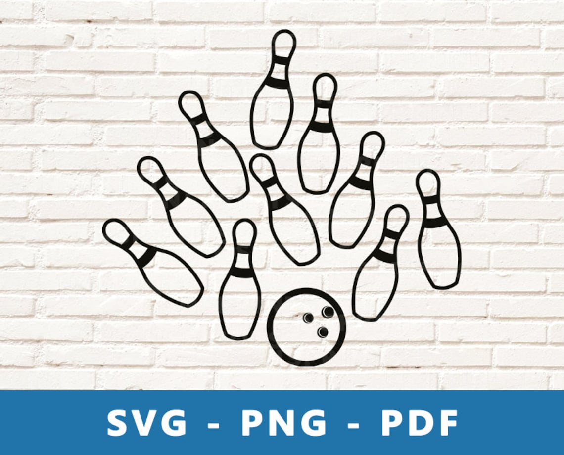 Bowling SVG Bowling PNG Bowling Clipart Bowling Cut File - Etsy