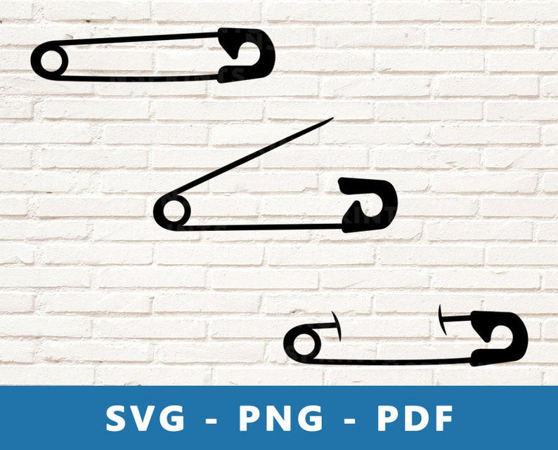 Safety Pin SVG Safety Pin PNG Safety Pin Cut File Baby Pin - Etsy