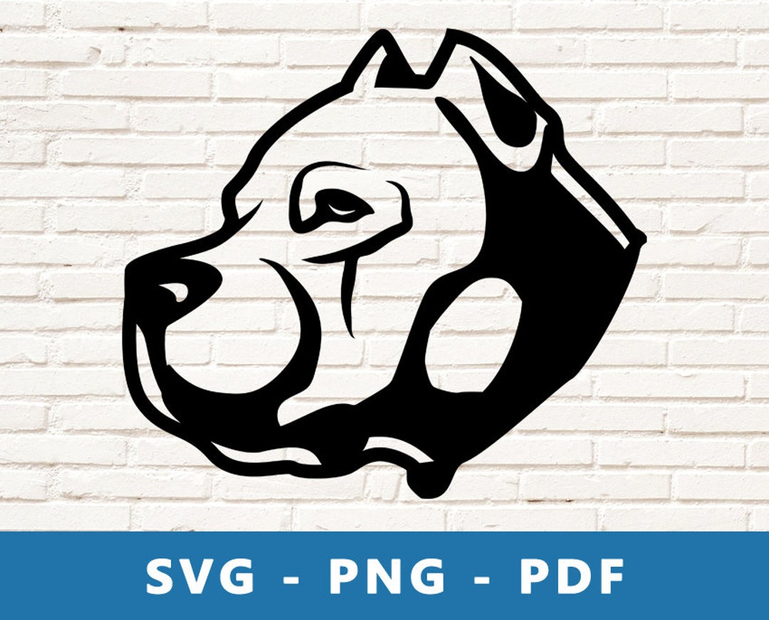 Pitbull SVG, Pitbull Head SVG, Dog SVG, Pitbull , Pitbull Cut File ...