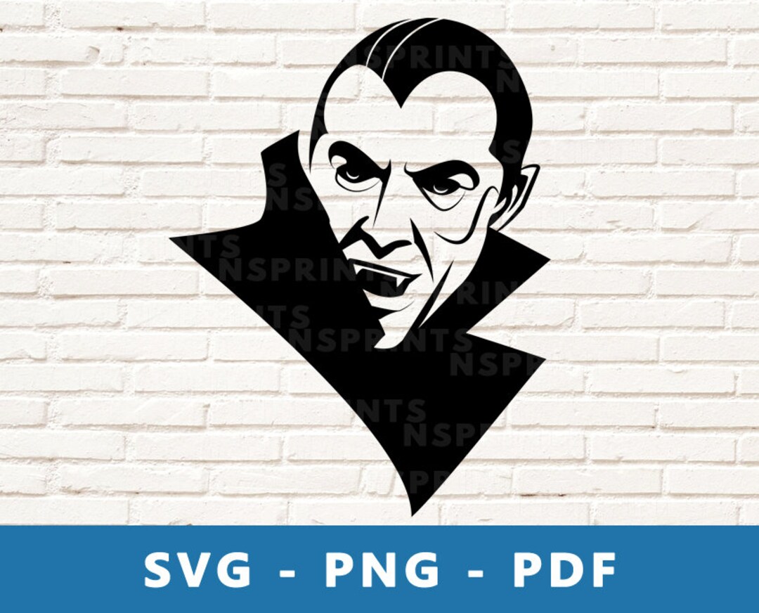 Dracula SVG, Dracula PNG, Vampire Cut File, Halloween Stencil, Dracula ...
