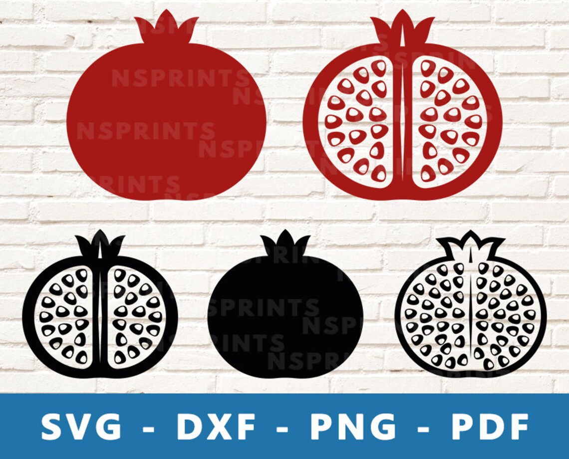 Pomegranate Svg Pomegranate PNG Pomegranate Vector Clipart - Etsy