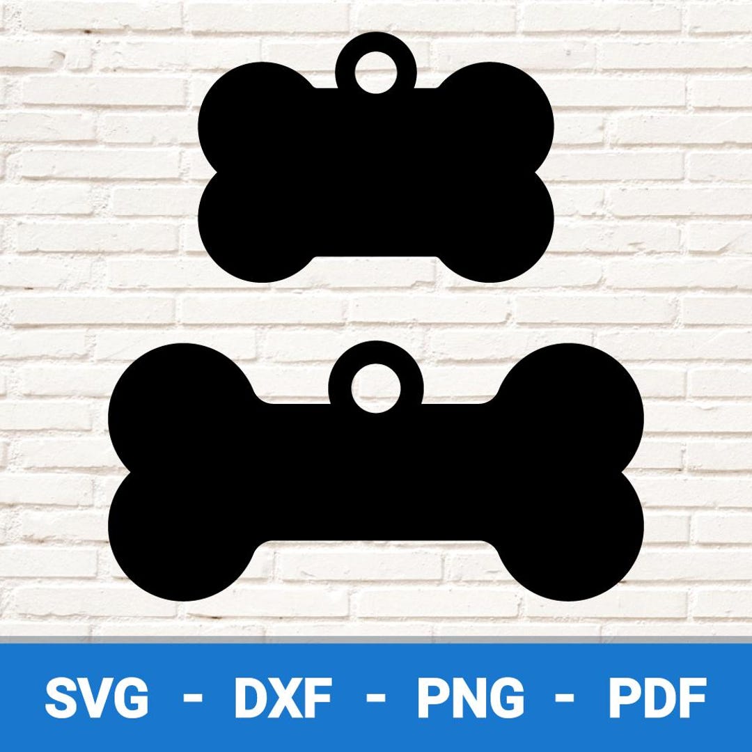 Dog Bone Tag SVG, Dog Bone Tag PNG, Dog Collar Tag Svg, Dog Tag Svg ...