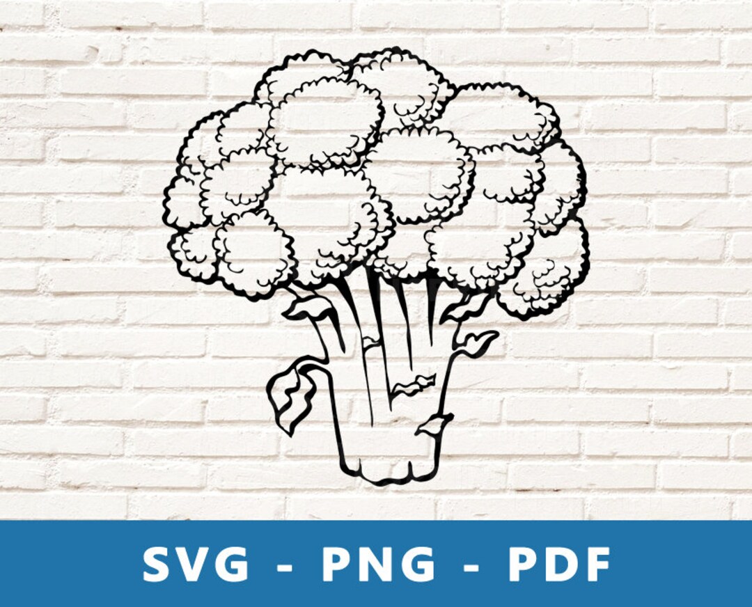 Broccoli SVG, Broccoli PNG, Broccoli Clipart, Broccoli Cut File ...