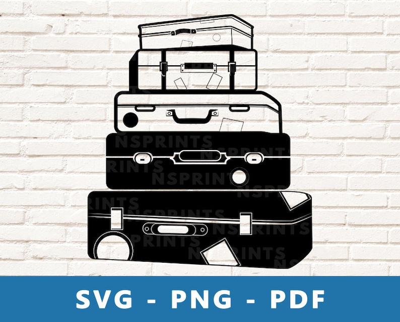 Luggage SVG, Luggage PNG, Suitcase Svg, Suticase Png, Luggage Clipart ...