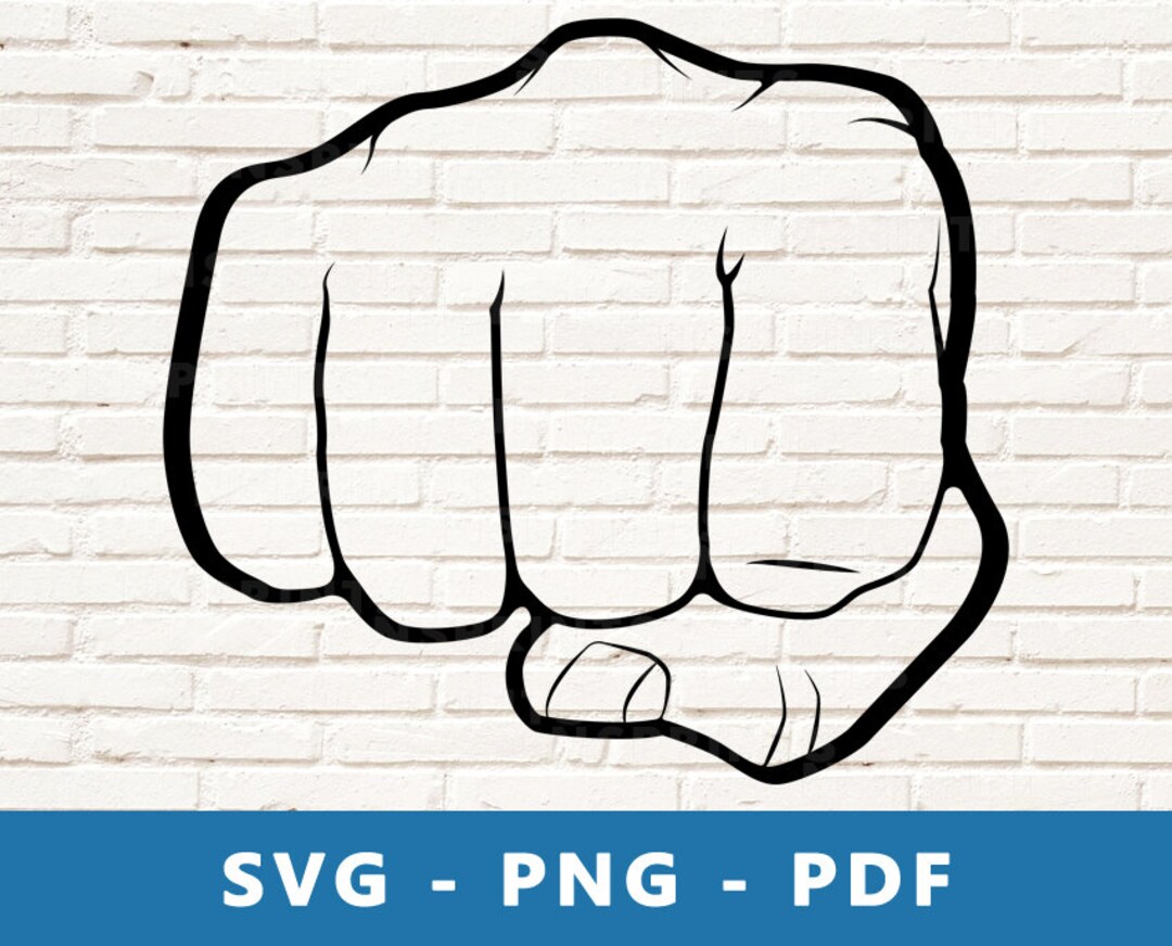 Fist Punch SVG, Punch PNG, Knuckles Vector, Fist Fight Cut File, Punch ...