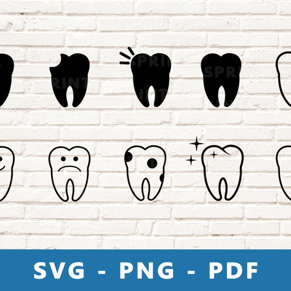 Tooth Svg - Etsy
