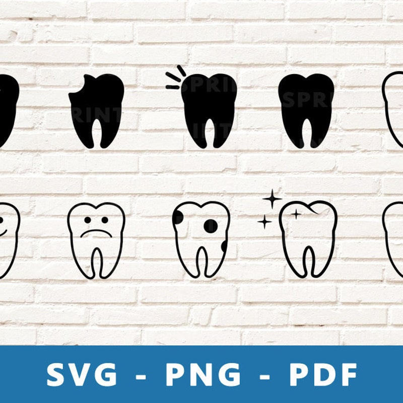 Tooth Svg - Etsy