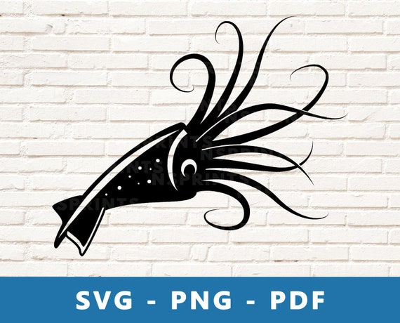 Squid SVG Squid PNG Whale Squid Clipart Squid Squid Cut - Etsy Finland