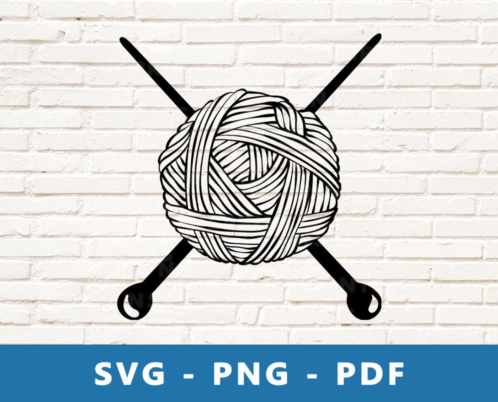 Knitting SVG Knitting PNG Knitting Clipart Knitting Cut | Etsy
