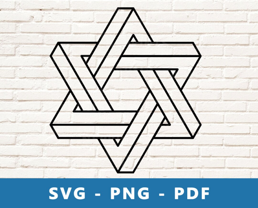 Star of David SVG, David Star PNG, Jewish Star Clipart, Judaism Symbol ...