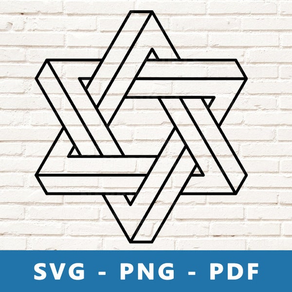 Star of David Svg - Etsy