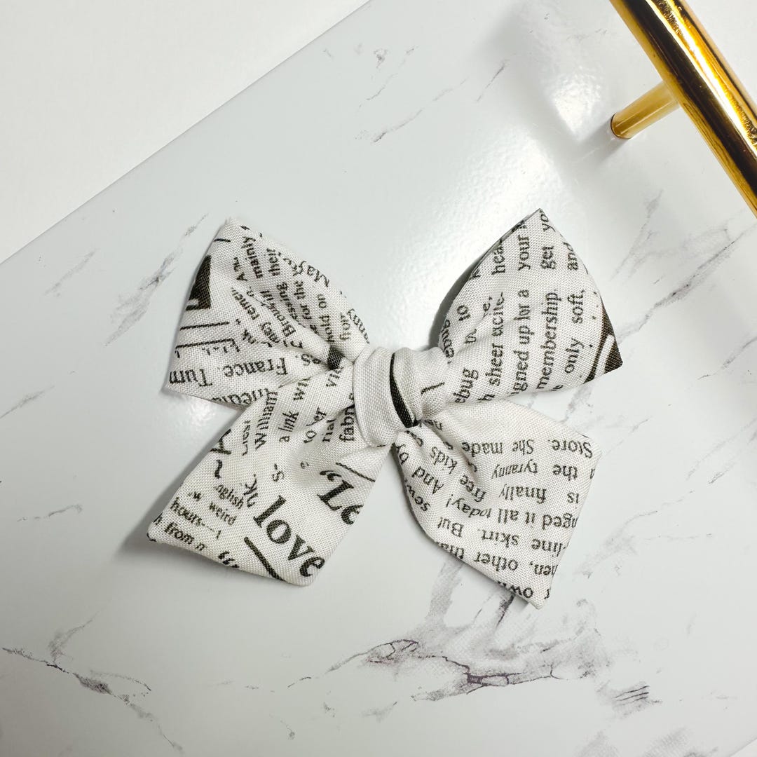 Newspaper Bow 13 Styles to Choose From - Etsy