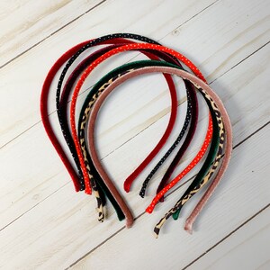 Ready to Ship Fabric Covered Headbands 22 Styles to Choose From - Etsy