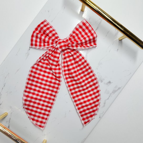 Red Gingham Check - Etsy