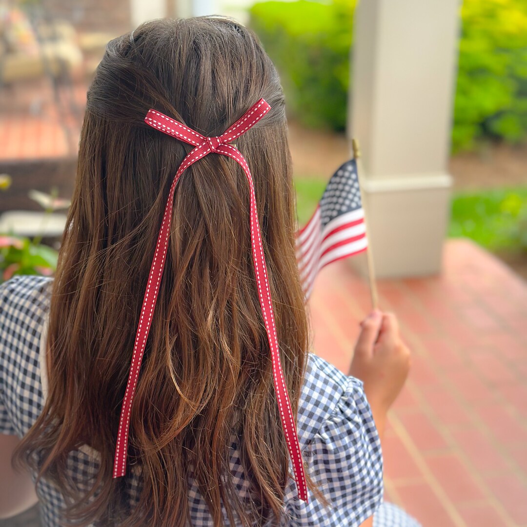 Mystery 3 Ribbon Bows Bundle - 1 Red, 1 White & 1 Blue!! - Etsy