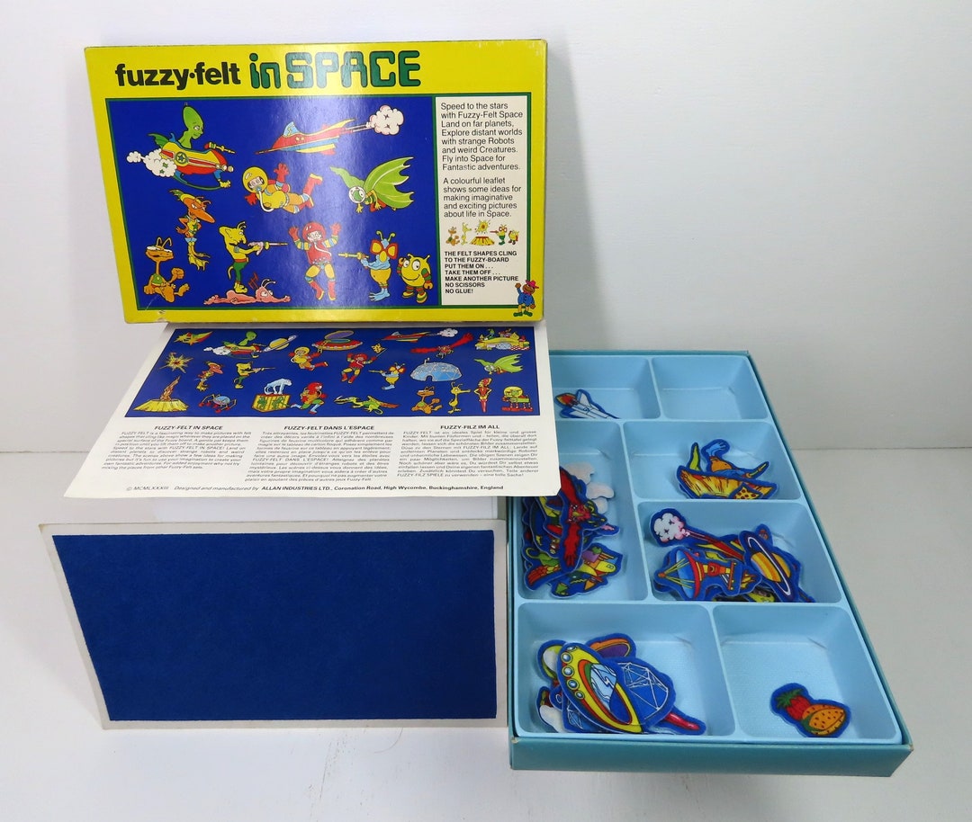 A Vintage 1970s Fuzzy Felt in Space Toy Game in Original Box. - Etsy