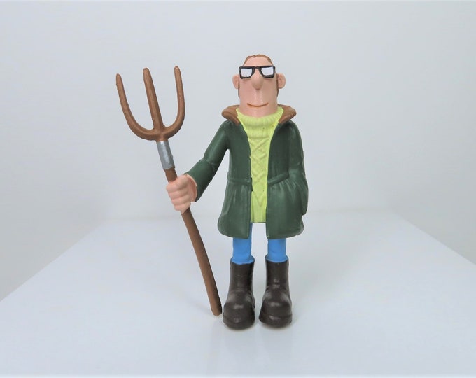 A Shaun the Sheep Farmer Plastic Figure by Comansi. - Etsy