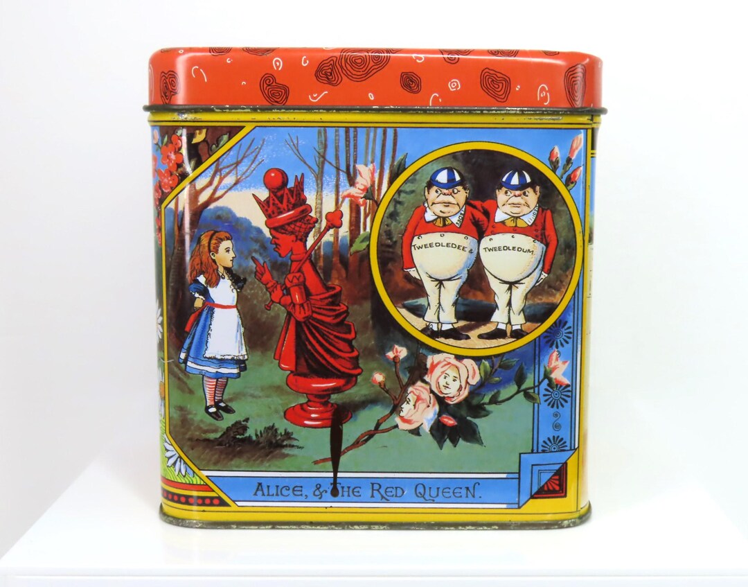 A Vintage 1993 Alice in Wonderland Tin by Waitrose. - Etsy