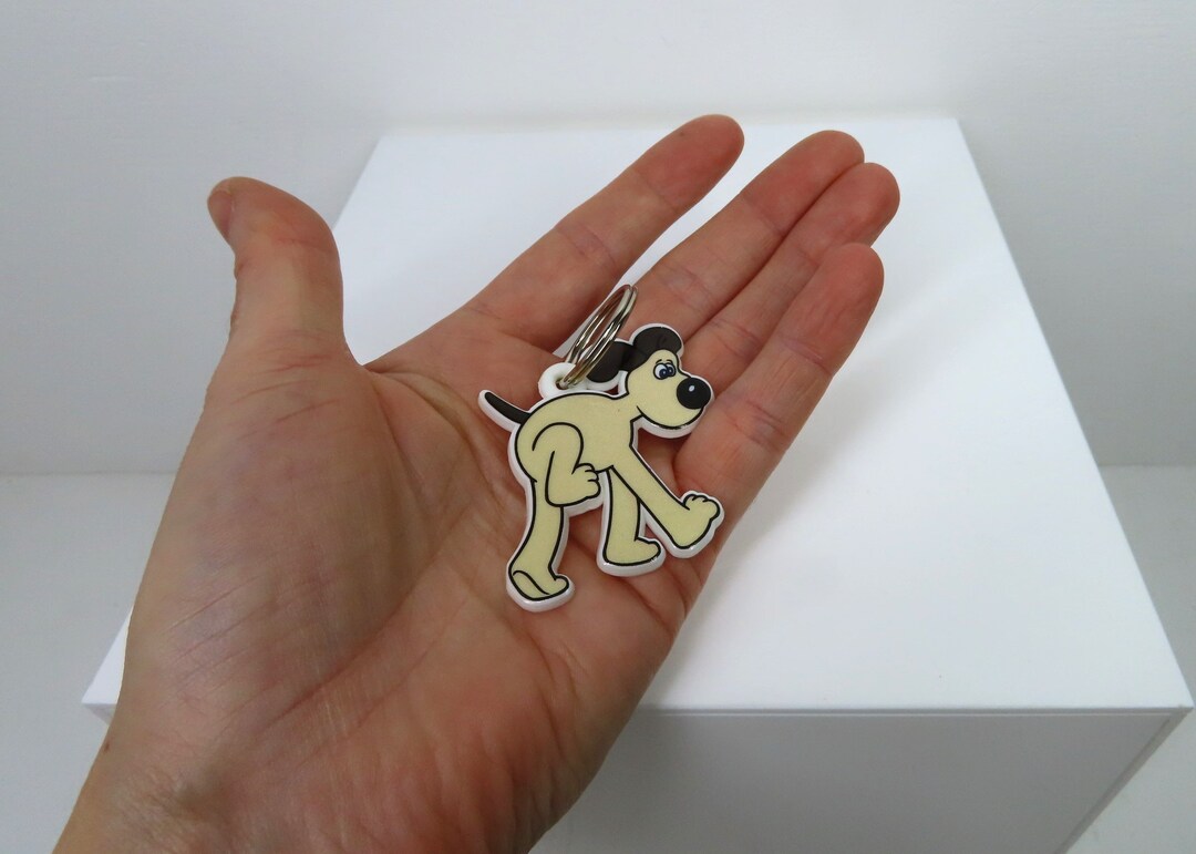 A Vintage 1990s Gromit Dog Plastic Keyring. Aardman Keyring. - Etsy