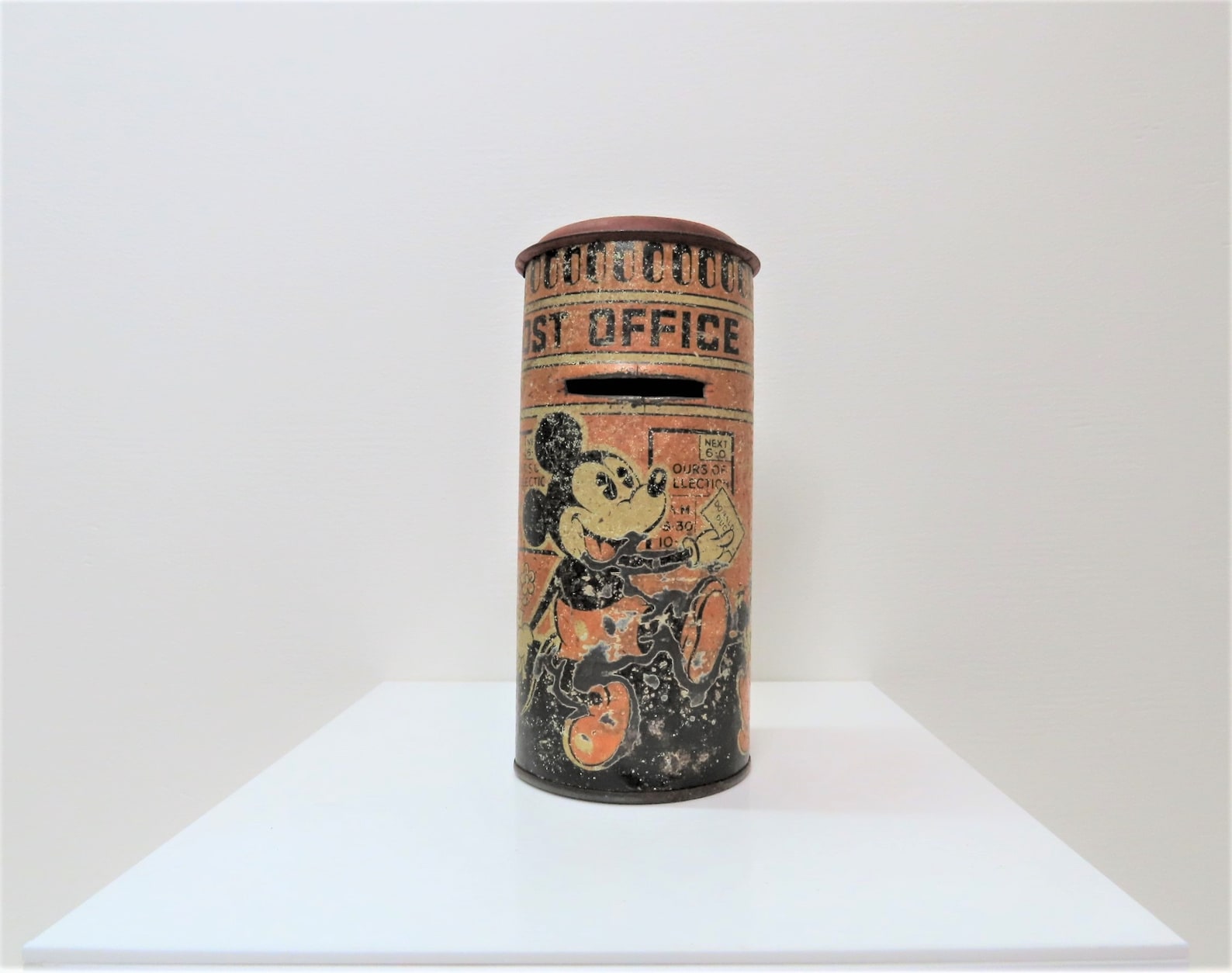 Vintage 1930s Mickey Mouse Postbox Tin Money Box by Happynak, Made in ...