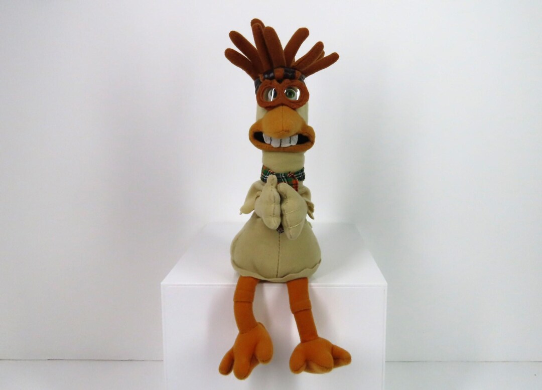 A Vintage 2000 Chicken Run 'mac the Brains' Soft Gripper Toy, Hugger ...