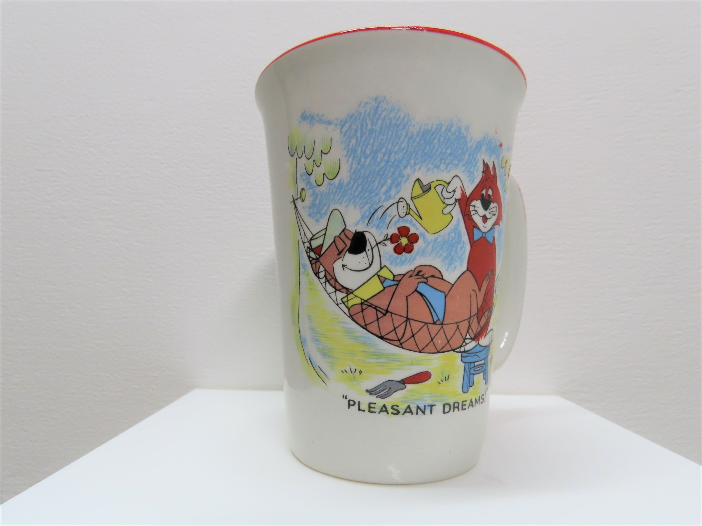 Vintage 1980s Yogi Bear and Mr Jinx Cup From the Huckleberry | Etsy