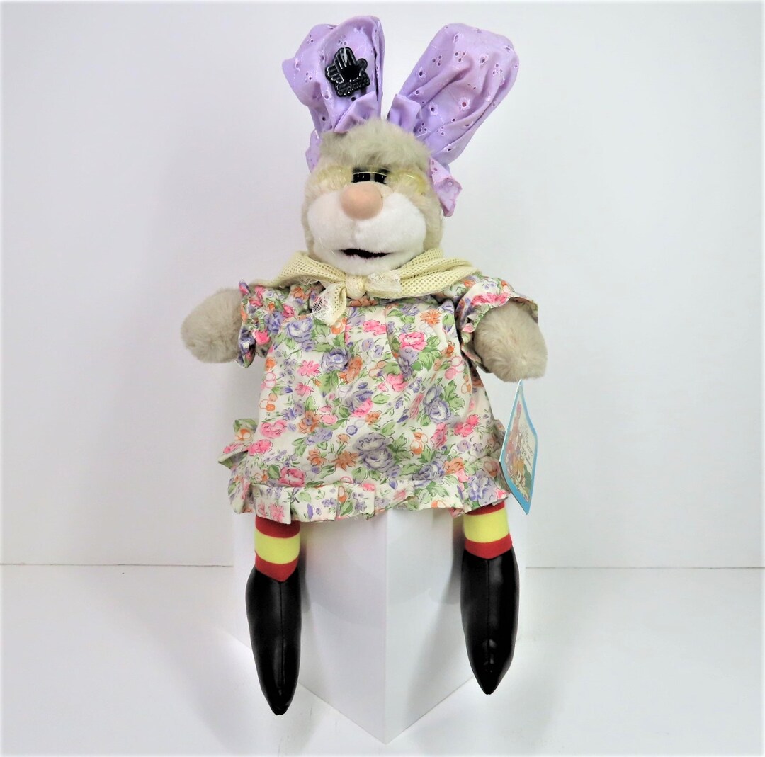 A Vintage 1987 Jim Henson Great Grandmother Bunny Puppet, With Swing ...