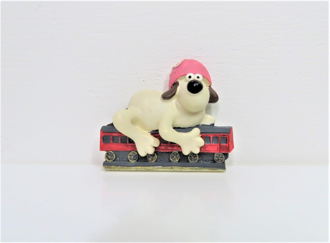 A Vintage 1990s Gromit on Train Resin Magnet. - Etsy
