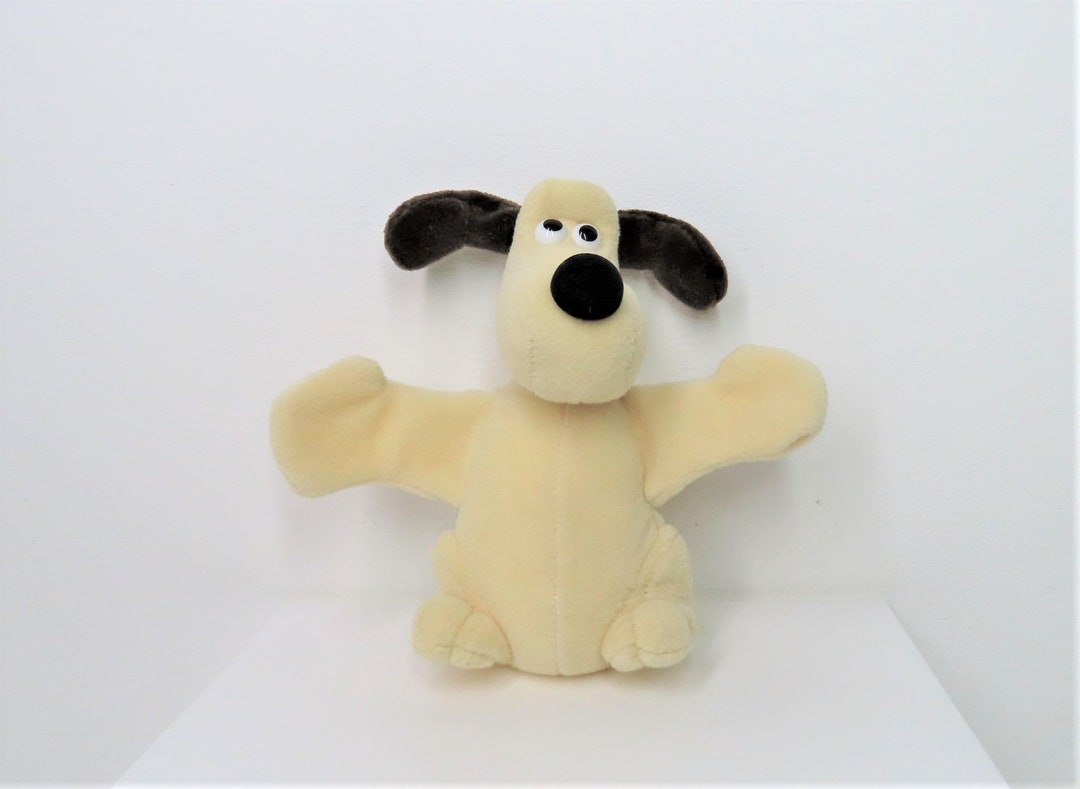 A Vintage 1990s Gromit Dog Finger Puppet, Small Hand Puppet. Wallace ...