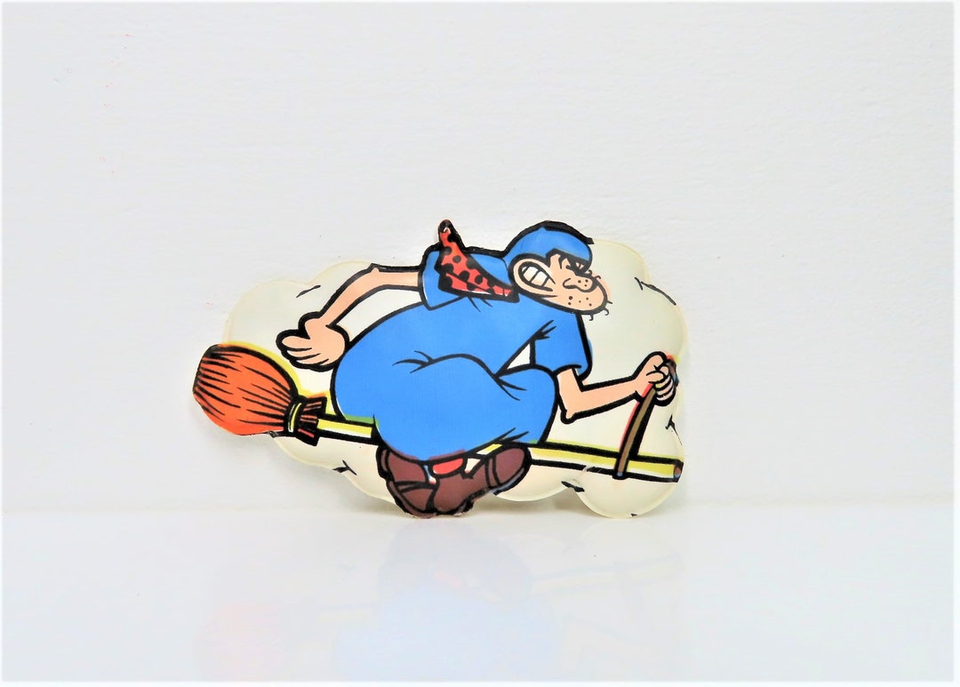 A Vintage 1970s - 80s Sea Hag Witch Popeye Puffy Card. - Etsy