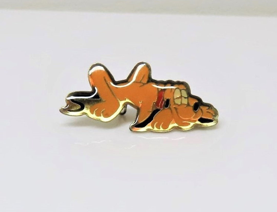Vintage 1987 Pluto Dog Enamelled Brooch, Vintage Pluto Dog Enamel Pin ...