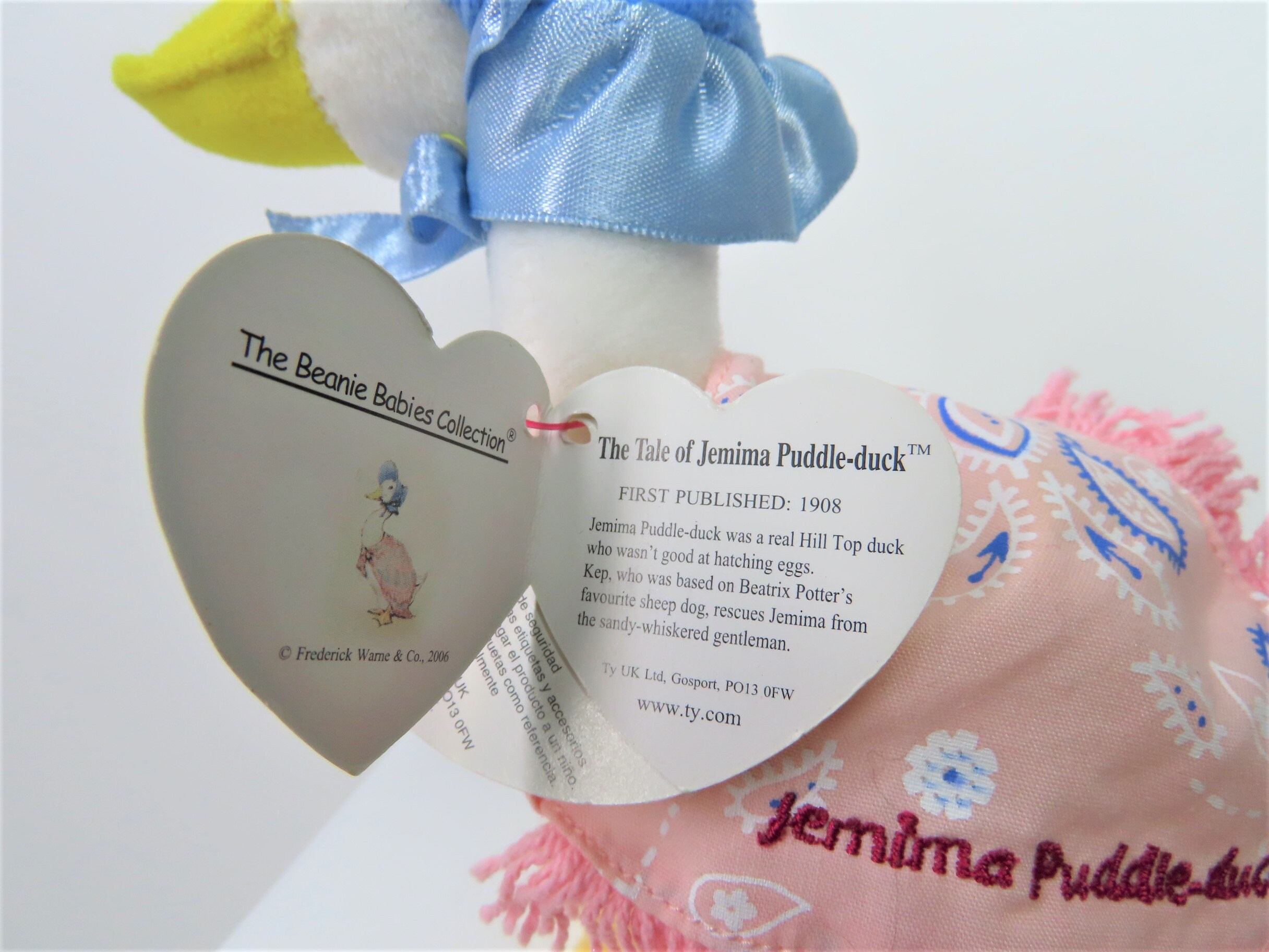 A Ty Beanie Babies Jemima Puddle-duck Small Soft Toy. Ty - Etsy