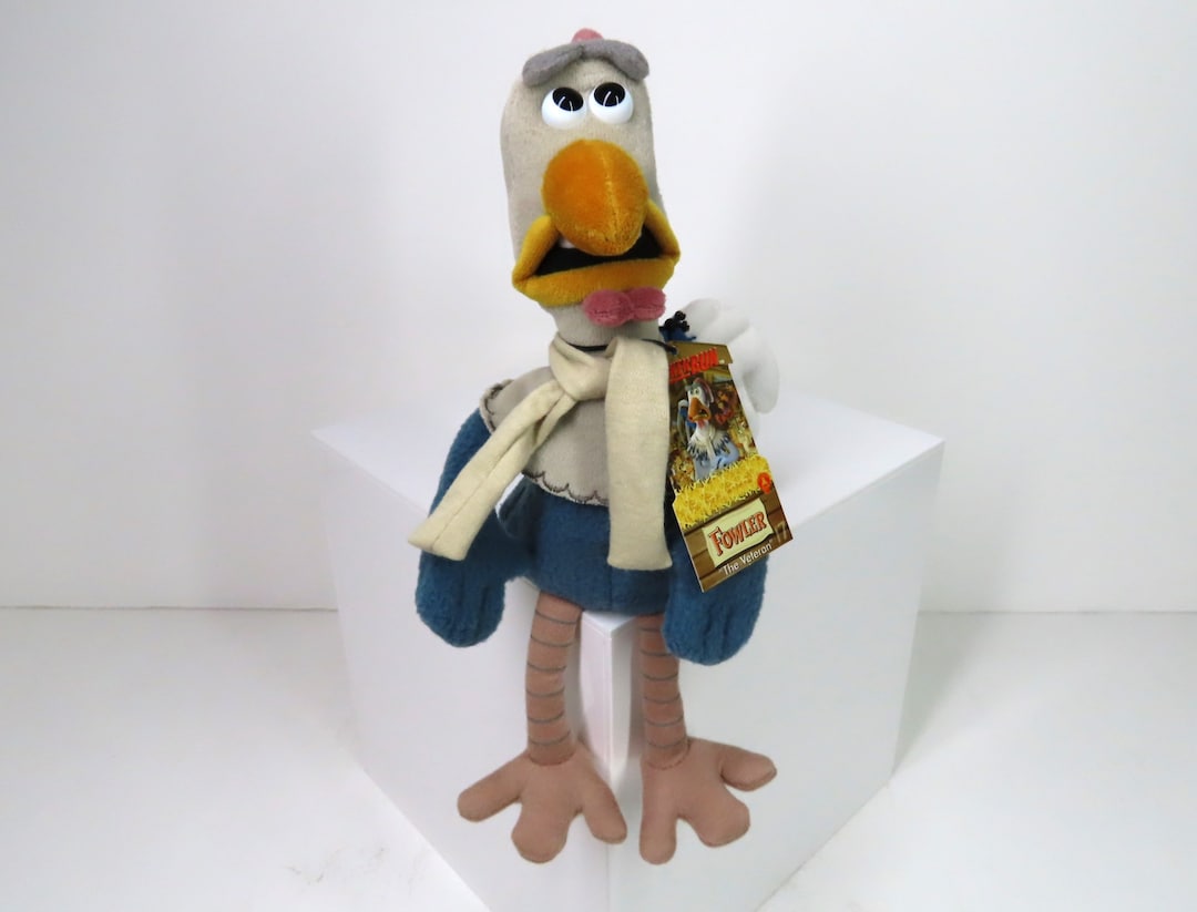 A Vintage 1999 Chicken Run Fowler the Veteran Cockerel, Aardman. - Etsy