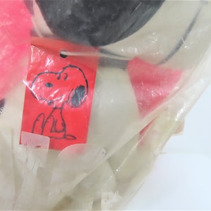 A Vintage 1960s - Early 70s Faux Suede Snoopy Toy in Original Unopened ...
