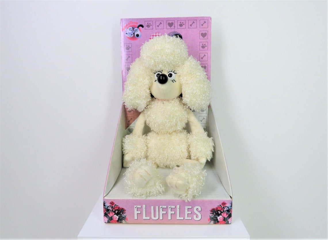 A Fluffles Poodle Soft Toy Plush in Original Box. Aardman - Etsy
