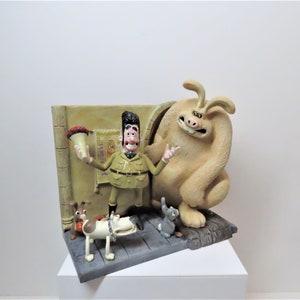 RARE Vintage Large Statue the Curse of the Were-rabbit Complete With ...