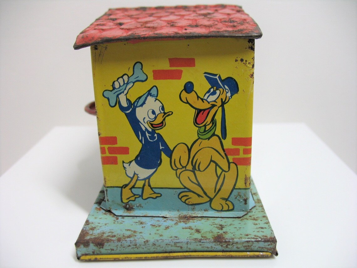 RARE 1950s Mickey Mouse Chein Tin Bank - Etsy UK