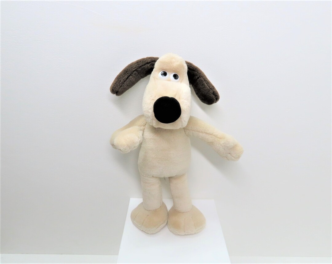 A Vintage 1990s Gromit Dog Soft Toy Plush, Standing Version, Wallace ...