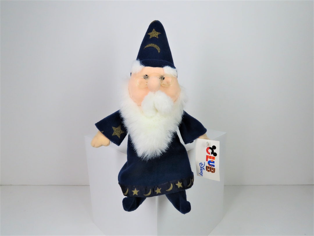 A Vintage 1990s Merlin Wizard Small Soft Toy With Swing Tag. - Etsy