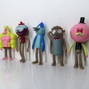 The Regular Show Toy Figures Set of Five. - Etsy